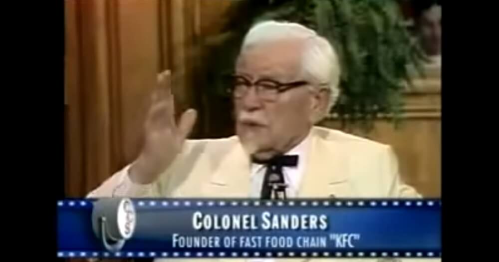 KFC founder, Colonel Sanders on how JESUS saved him (1979) – The Son of God